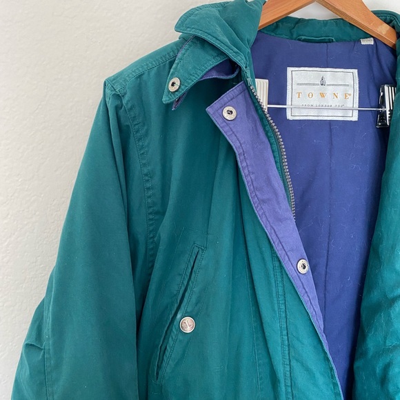 London Fog | Jackets & Coats | Vintage London Fog Towne Green And Blue ...